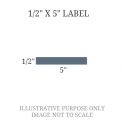 1/2" x 5" Engraved Label - Precision Engraving Inc.