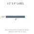 1/2" x 8" Engraved Label - Precision Engraving Inc.
