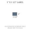 1" x 1 1/2" Engraved Label - Precision Engraving Inc.