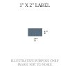 1" x 2" Engraved Label - Precision Engraving Inc.