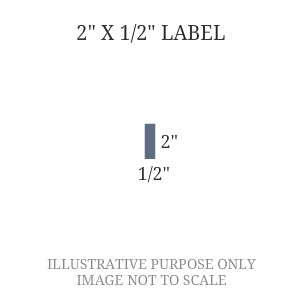 2" x 1/2" Engraved Label - Precision Engraving Inc.