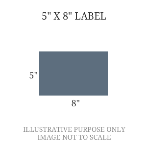 5" x 8" Engraved Label - Precision Engraving Inc.